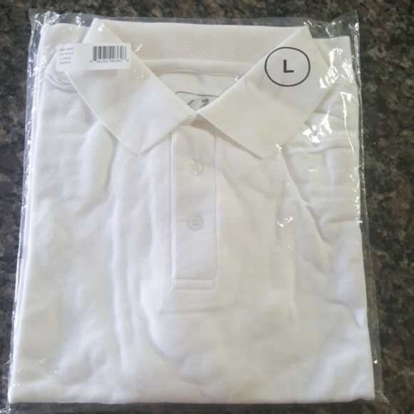 e2 performance | Shirts | E2 Mens Performance Large White Polo Shirt ...